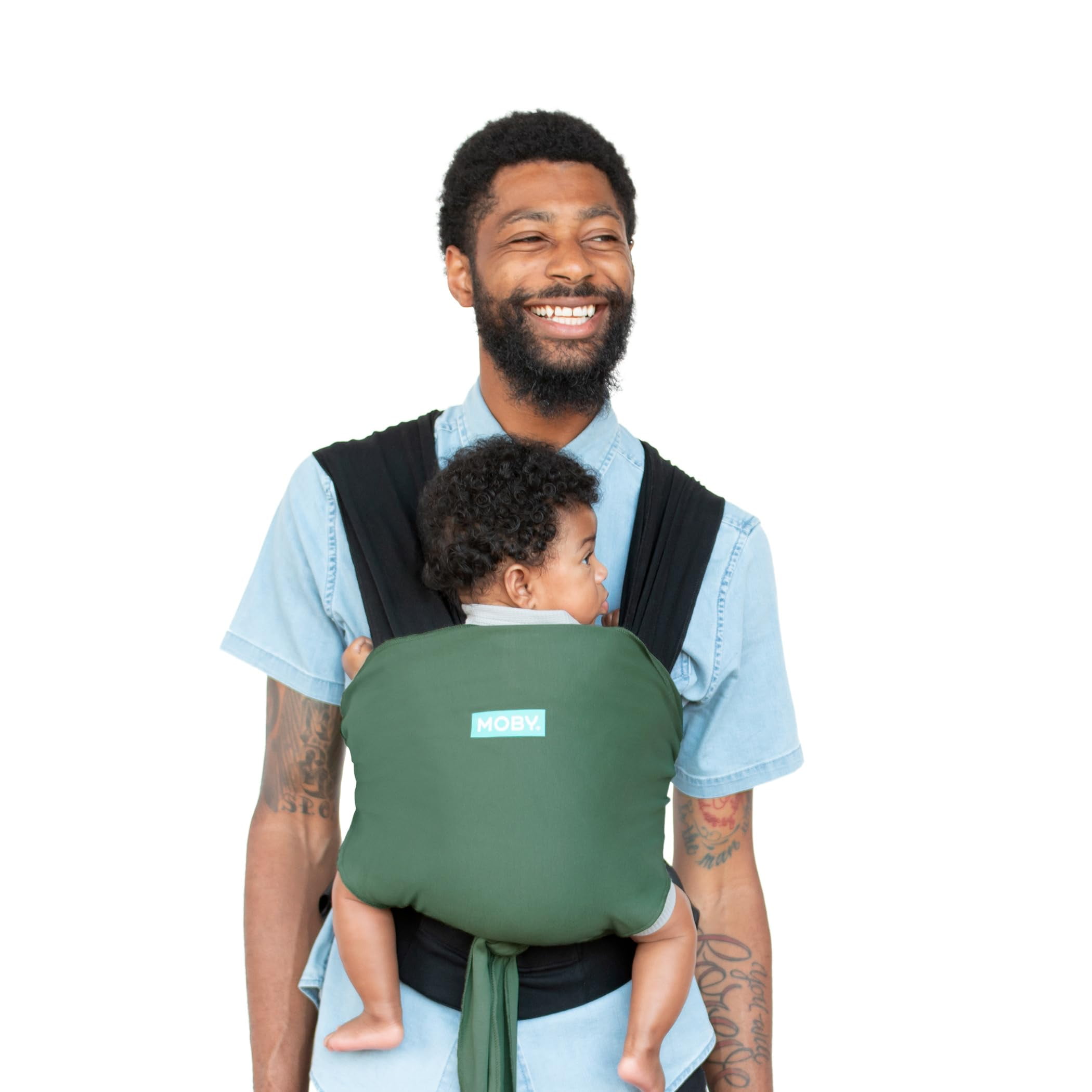 Moby Baby Wrap Carrier Easy-Wrap for Newborns to Toddlers (8-33lbs ...