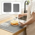 Silicone Kitchen Counter Drip Pad - Large 18 x 16", Heat Resistant ...