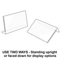 Angled L-Shaped Sign Holder Frame with Slant Back Design 12"x 9''High ...