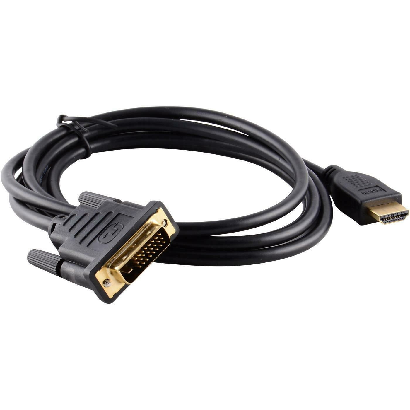 Simyoung HDMI to DVI-D 24+1 Pin Monitor Display Cable Adapter Male to ...