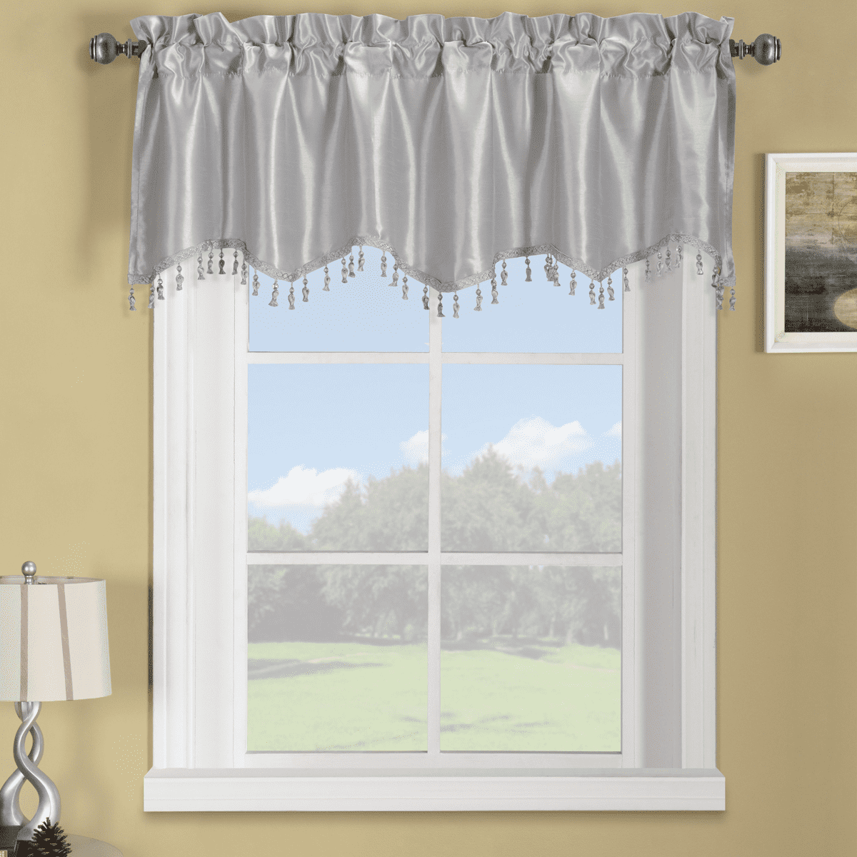 Soho Straight Solid Valance 100% Polyester (Single) 70x17" Valance ...