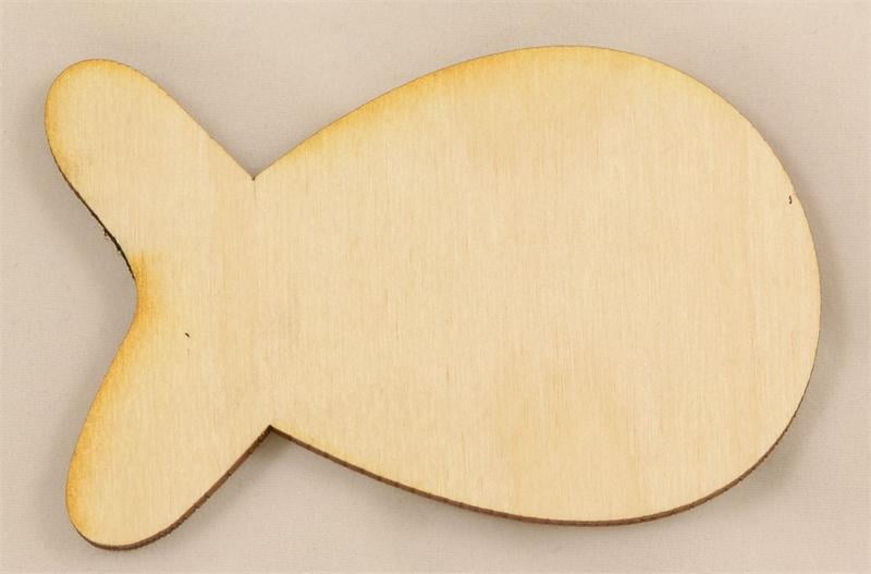 1 Pc, Large 12" X 7.75" Fish Wood Cutout #2 To Create Wood Craft ...