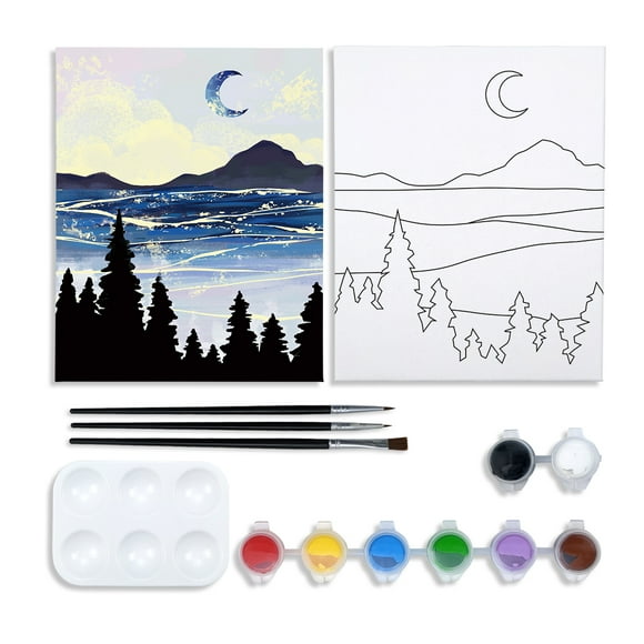 Pre Drawn Canvas Paint