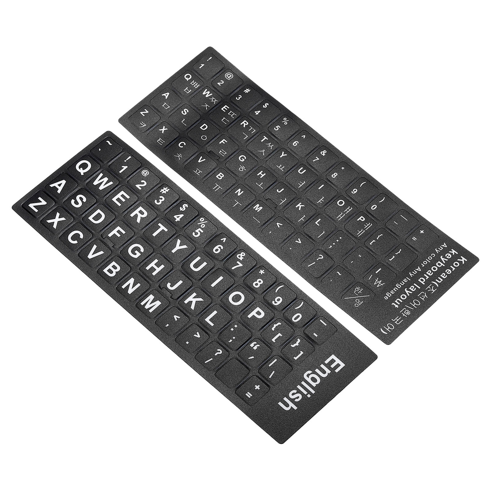 Uxcell English & Korean Keyboard Stickers Universal Keyboard Cover ...