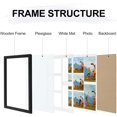 11x14 Collage Picture Frame, Displays 5Pcs 4x6 Pictures with Mat or ...
