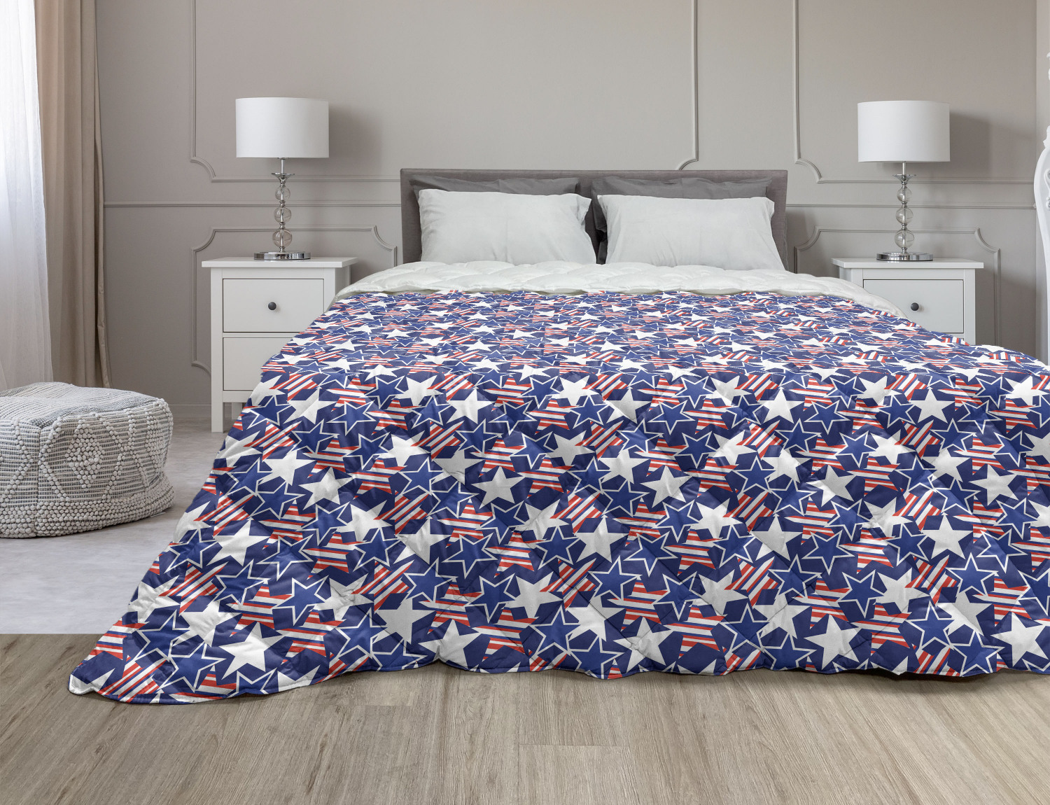 Cartoon Down Alternative Comforter, Doodle Solar System Astronauts ...