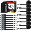 KEEPER 05505-6 Tie-Down,Ratchet,14ft. x 1In.,500lb.,PK4 - Walmart.com