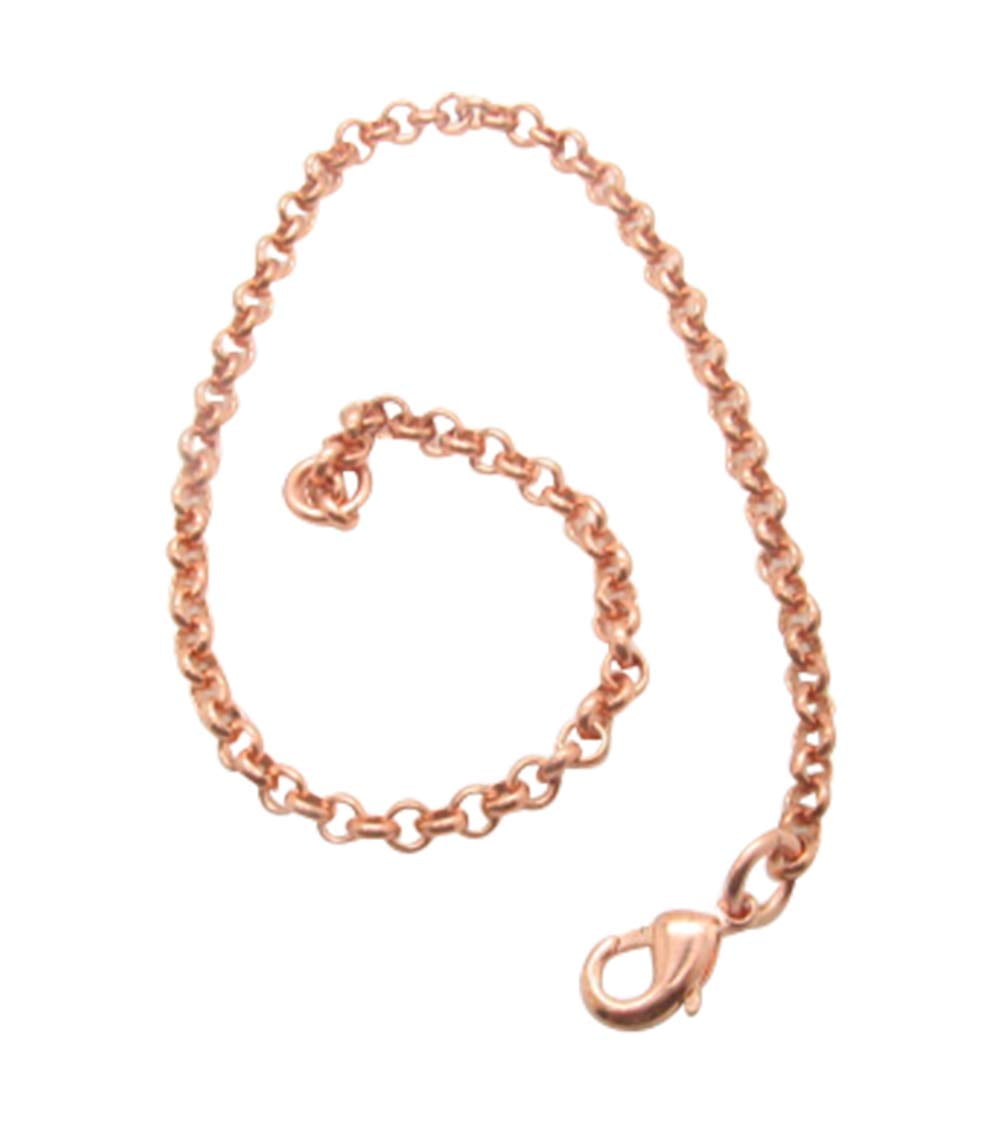 8 Inch Solid Copper Anklet, 1/8 of an inch wide, CA691G - Made in the ...