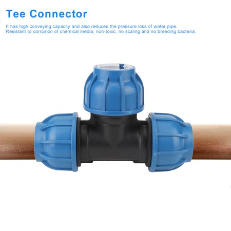 Peahefy Tee Fitting,Water Pipe Tee Connector,PE Plastic Water Pipe ...