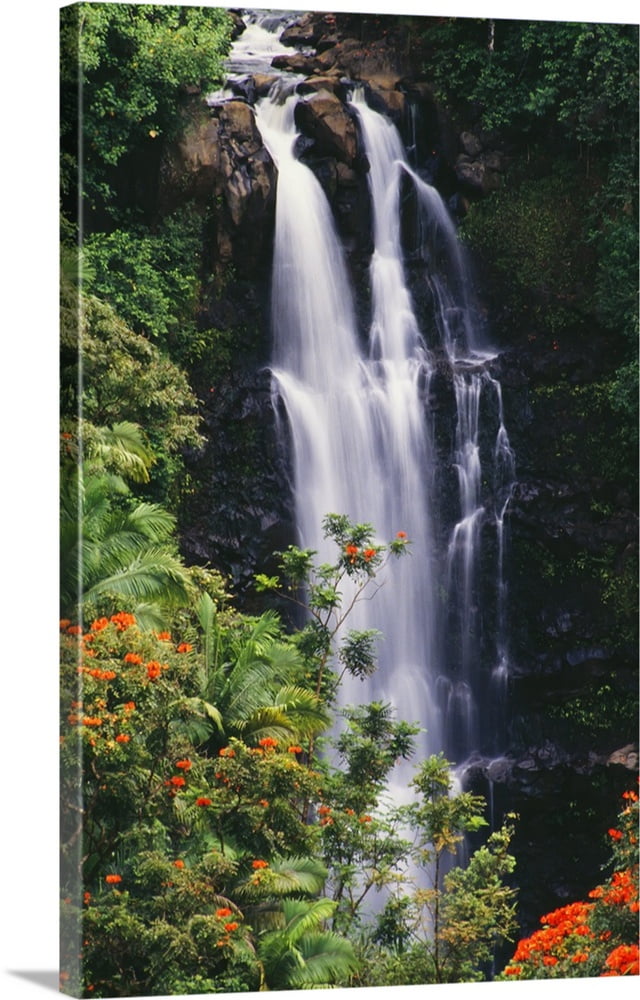 Great BIG Canvas | "Hawaii, Big Island, Hamakua Coast, Nanue Falls ...