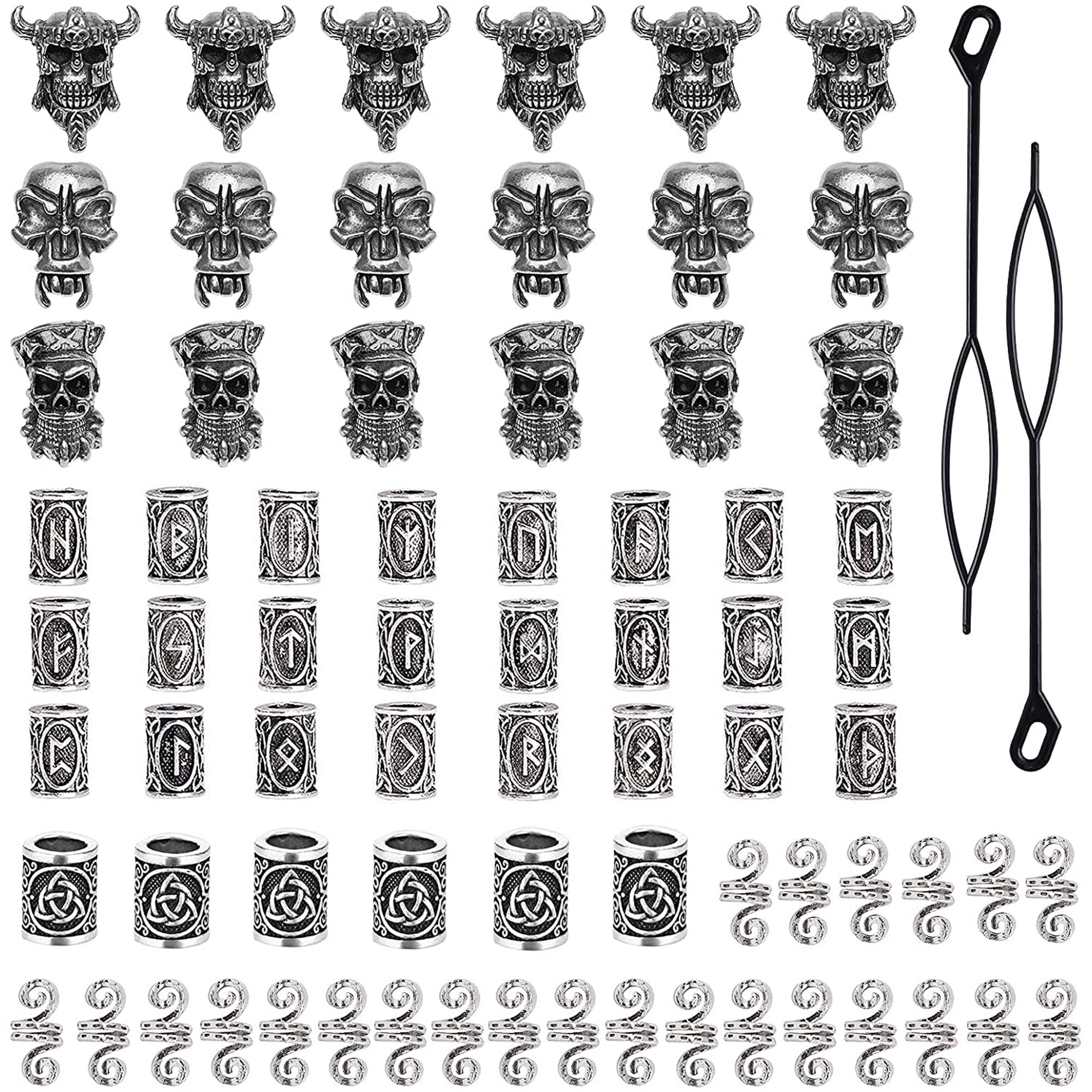 Dreadlock Skull Beads