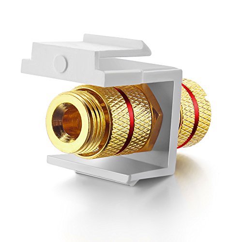 White Keystone Banana Jacks con Anillos Negros y Rojos Encuadernación ...