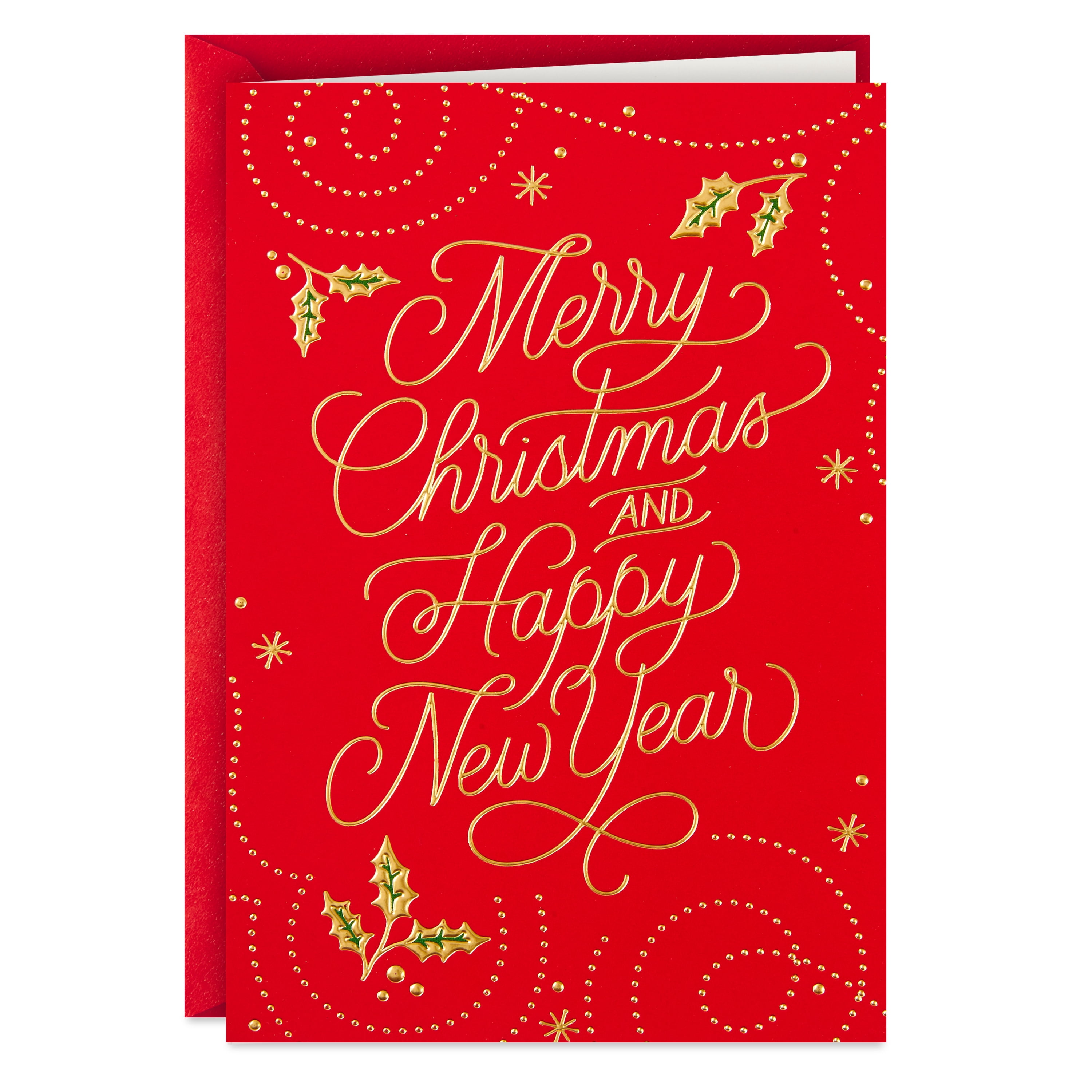 Hallmark Boxed Christmas Cards Red Merry Christmas 16 Cards And 17