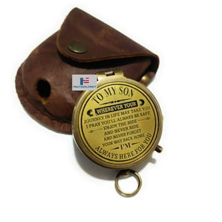 Engraved Brass Compass Gift to My Son/to Our Son/Nautical Gift for Son ...
