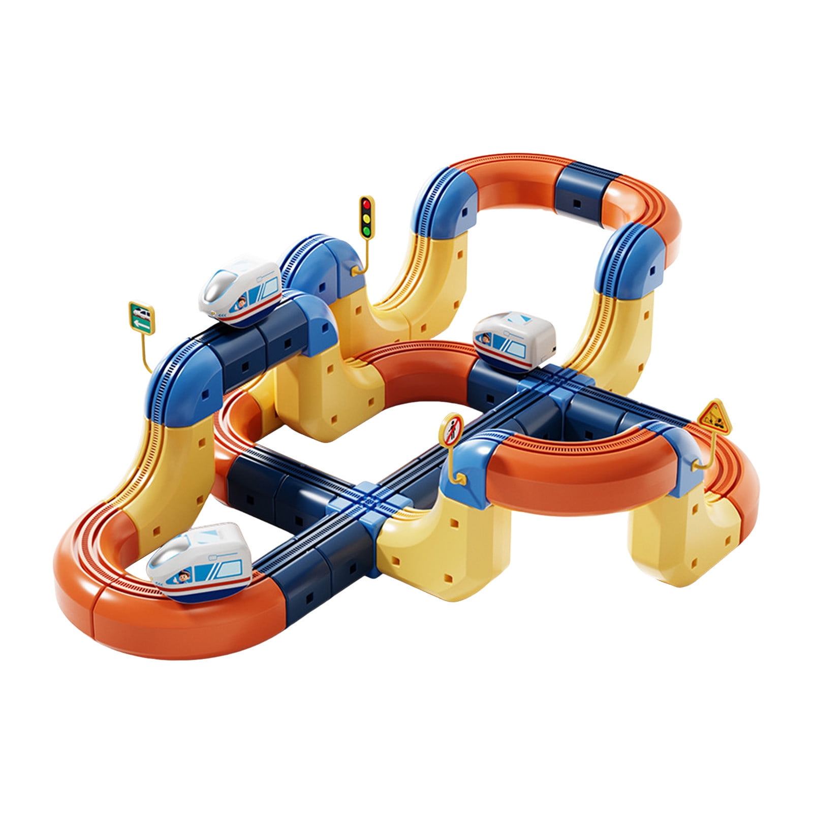 Flexible Train Track Set with Motorized Engine for Educational 3D ...