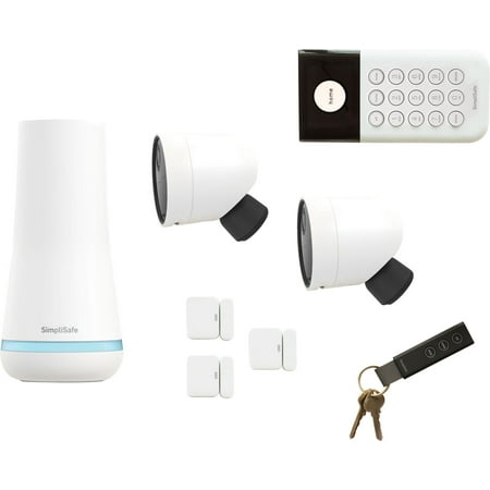 SimpliSafe 8 Piece Outdoor Camera Home Security System White – BrickSeek