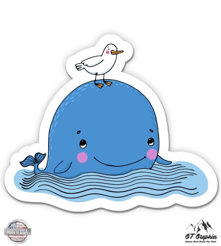 Whale - 12" Vinyl Sticker Waterproof Decal - Walmart.com