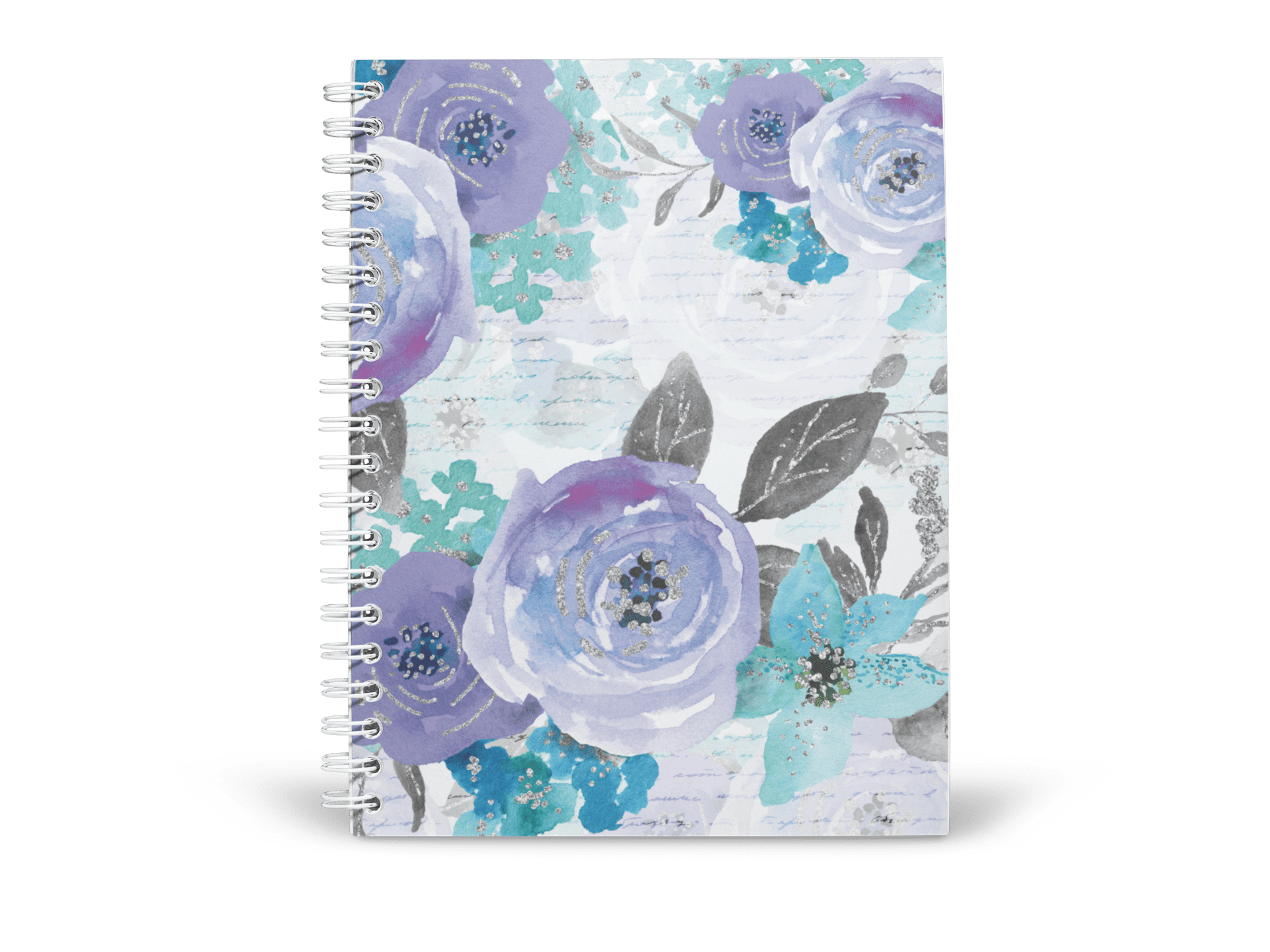 Purple and Teal Flower Journal/Notebook - Walmart.com