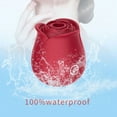 Rose Toy Vibrator For Woman 2 In 1 Vibrating Stimulator With Multi