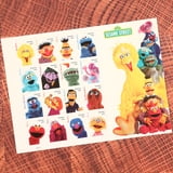 USPS, Postage Stamps, Sesame Street 16 Stamps, Forever First Class ...