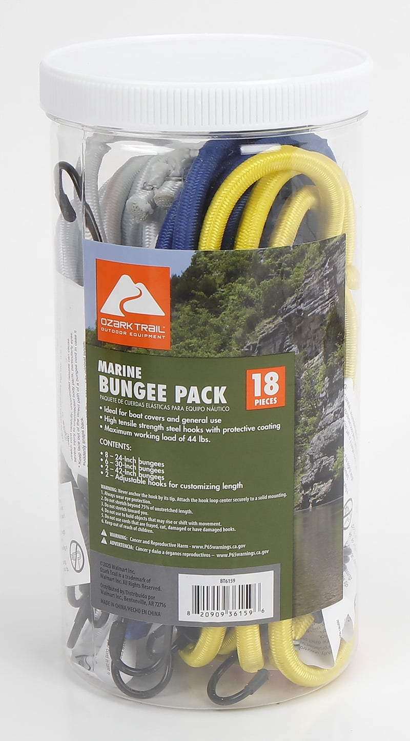 Ozark Trail 18 Piece Marine Bungee Pack, Model BT6159 - Walmart.com ...