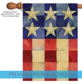 Toland Home Garden Stars And Stripes On Squares American Patriotic Flag ...