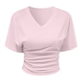 Korean Style Design Short Sleeve T Shirt Casual Loose Fit Pure Basic ...