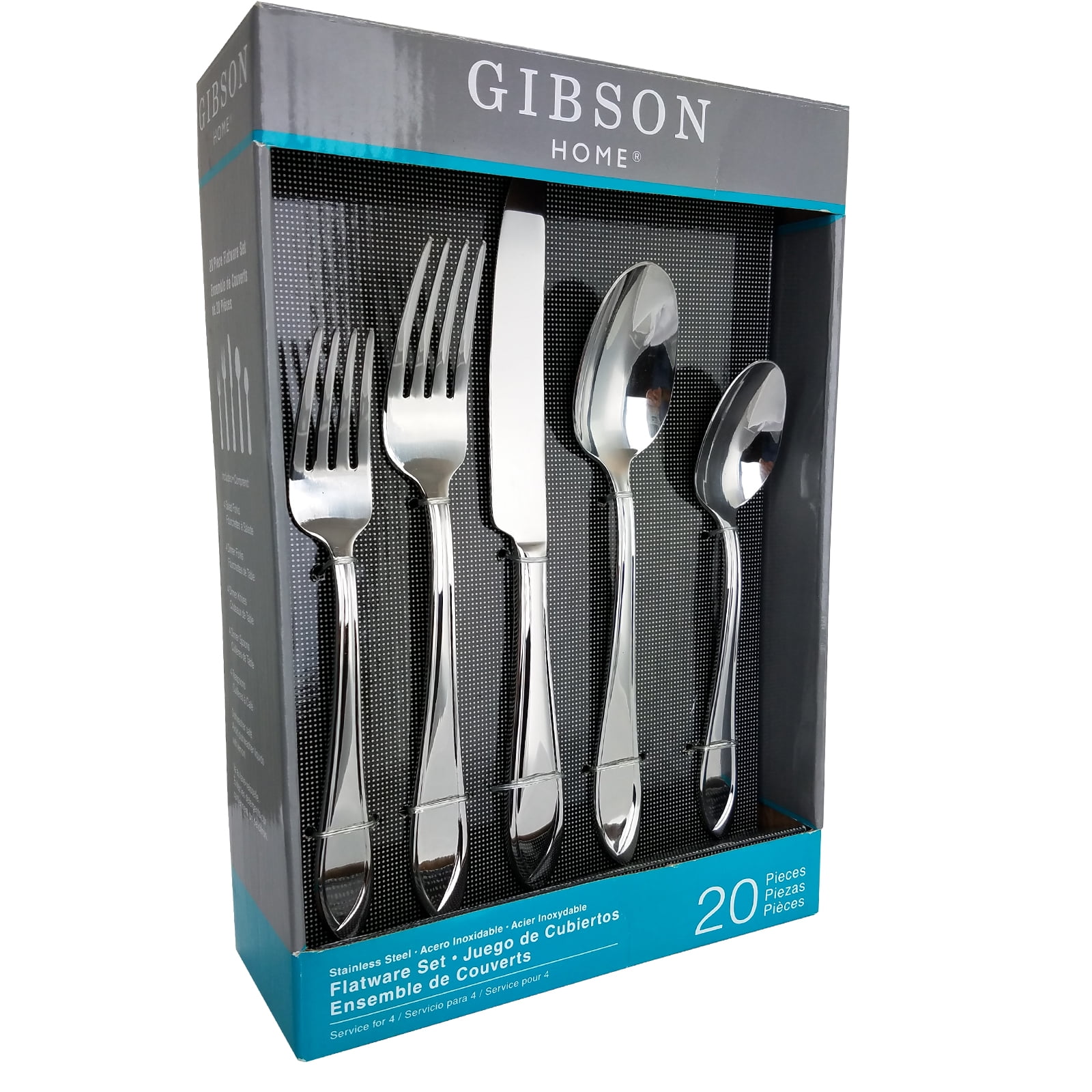 Gibson Newsome 20 Piece Flatware Set - Walmart.com