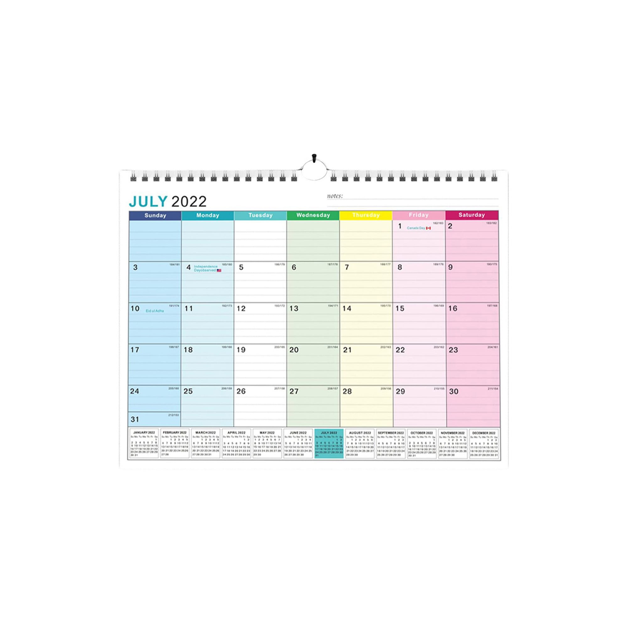 SAYOO 2022-2023 Wall Calendar, Large Hanging Monthly Calendar Planner ...