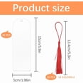 30 Pcs Clear Acrylic Bookmarks Blanks 6" X 2", Markers Transparent ...