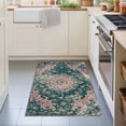 Area Rug 2x3ft Vintage Floral Washable Area Rugs for Living Room ...