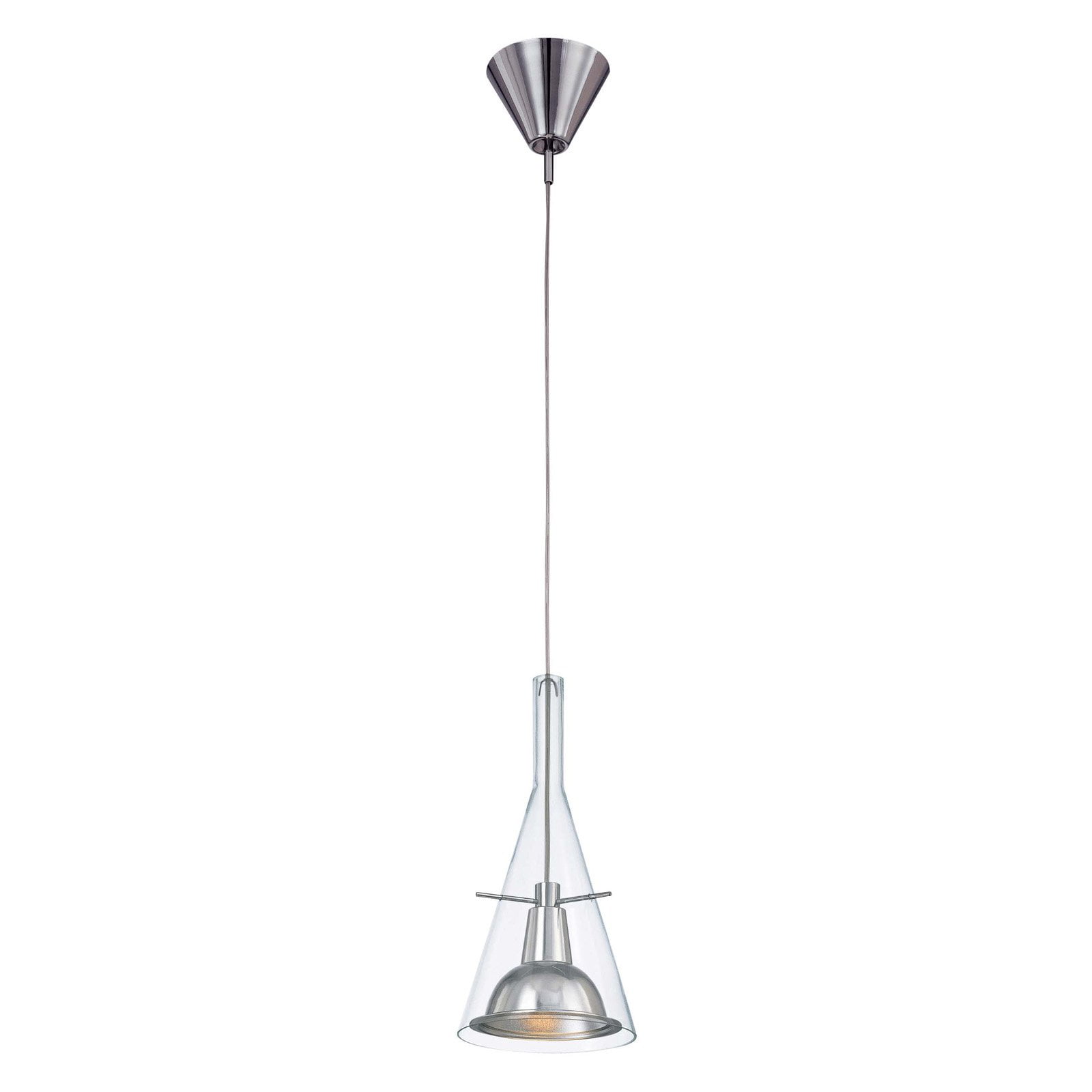 George Kovacs by Minka P8111-084 1-Light Pendant - Brushed Nickel - 7 ...