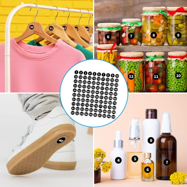 Goriertaly 30piece Non-toxic And Odorless Number Stickers Decals For ...