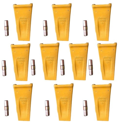 10 PK 205-70-19570 TEETH,09244-02496 PIN FITS KOMATSU PC200 PC220 PC240 ...