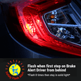 7443 Red Flashing Strobe Blinking Rear Alert Safety Brake Tail Stop ...