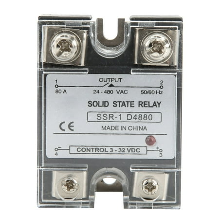 SSR-80-DA Solid State Relay SSR Solid State Module DC Controlled AC 3 ...