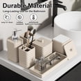 Bathroom Accessories Set 6 Square Toothbrush Holdersplete With Soap ...