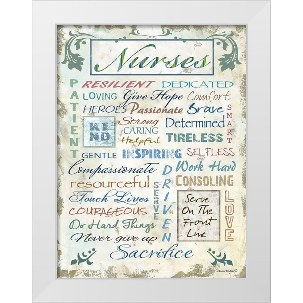 Phillips, Anita 19x24 White Modern Wood Framed Museum Art Print Titled ...