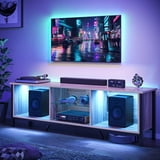 Bestier TV Stand with RGB LED Lights for TVs up to 80" for Living Room ...