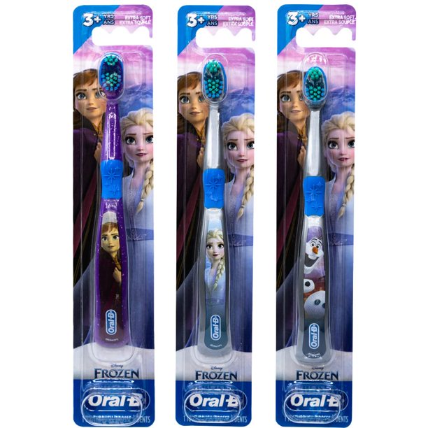 Oral-B Disney Frozen Toothbrush, 3+ YRS, Extra Soft (Characters Vary ...