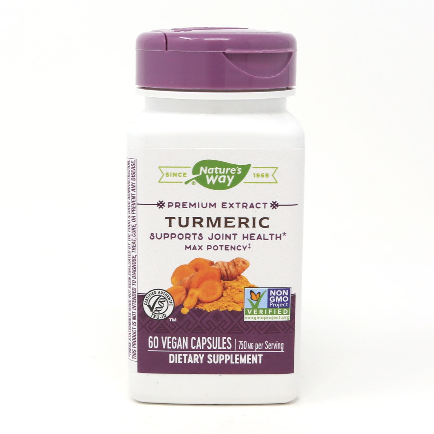 Nature's Way Turmeric Standardized 750 mg - 60 Veg Caps - Walmart.com
