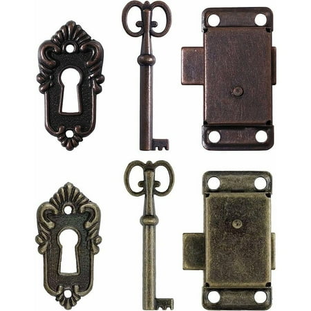 2 Set of Antique Lock Antique Lock and Key Antique Cabinet Door Lock ...