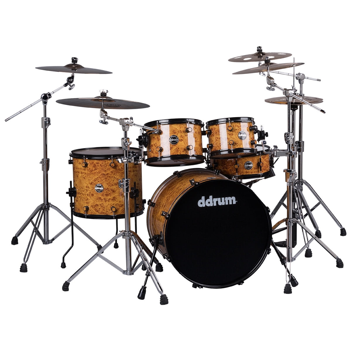 ddrum Reflex Series 5-Piece Shell Pack - Mappa Burl Wrap - Walmart.com
