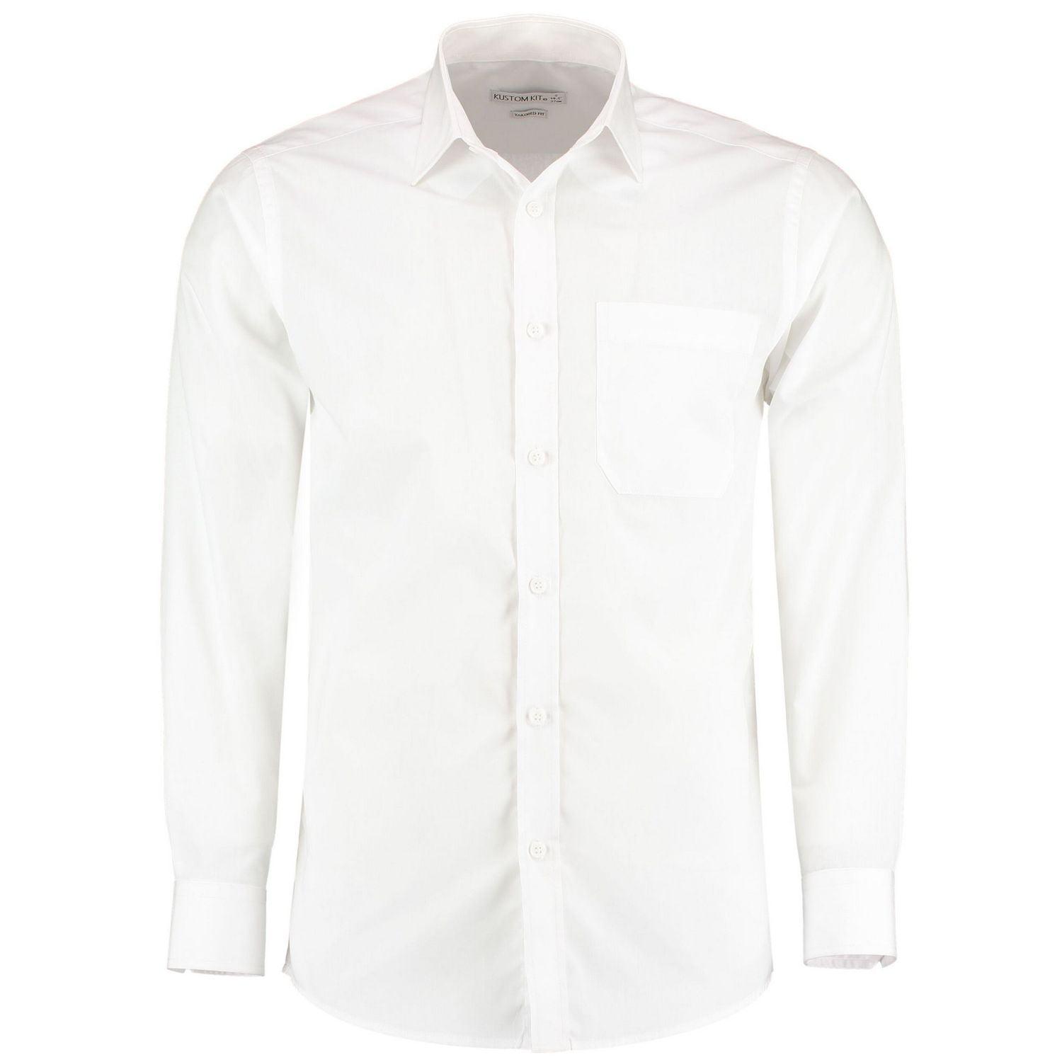 Click here for Kustom Kit Mens Poplin Tailored Long-Sleeved Forma... prices