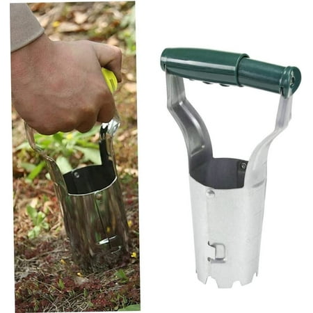 HEIBIN Bulb Planter Tool Handheld Bulb Transplanter Grass Plugger Tool ...