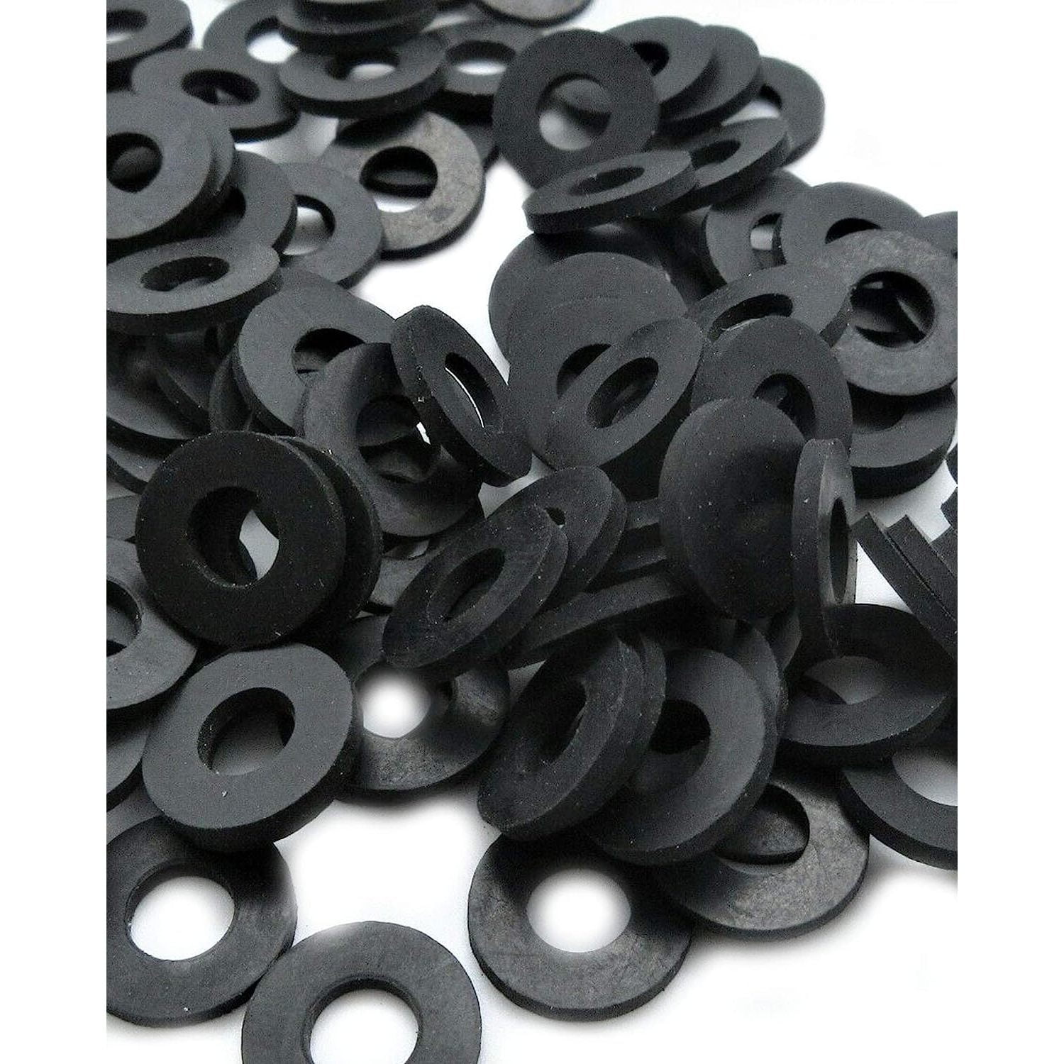 Black Rubber Washer 3/4" OD x 5/16" ID x 1/16" Thickness - EPDM Rubber ...