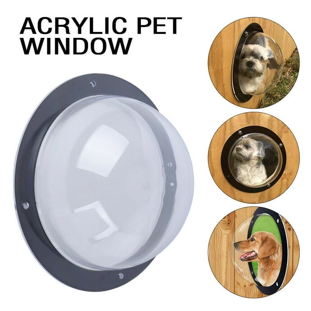 Miumaeov 9.5inch Pet Clear Bubble Window For Dogs Cat Acrylic Dome ...