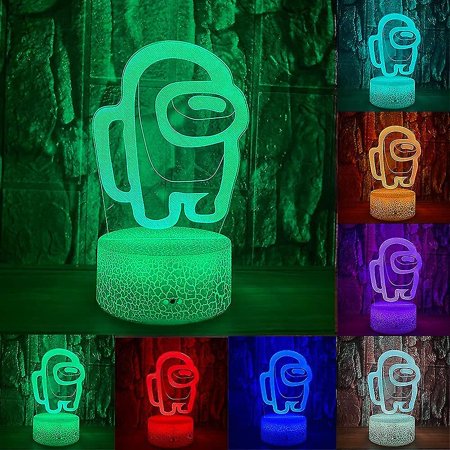 Among Us Game 3D Led Optical Illusion Acrylic Night Light With Remo ...