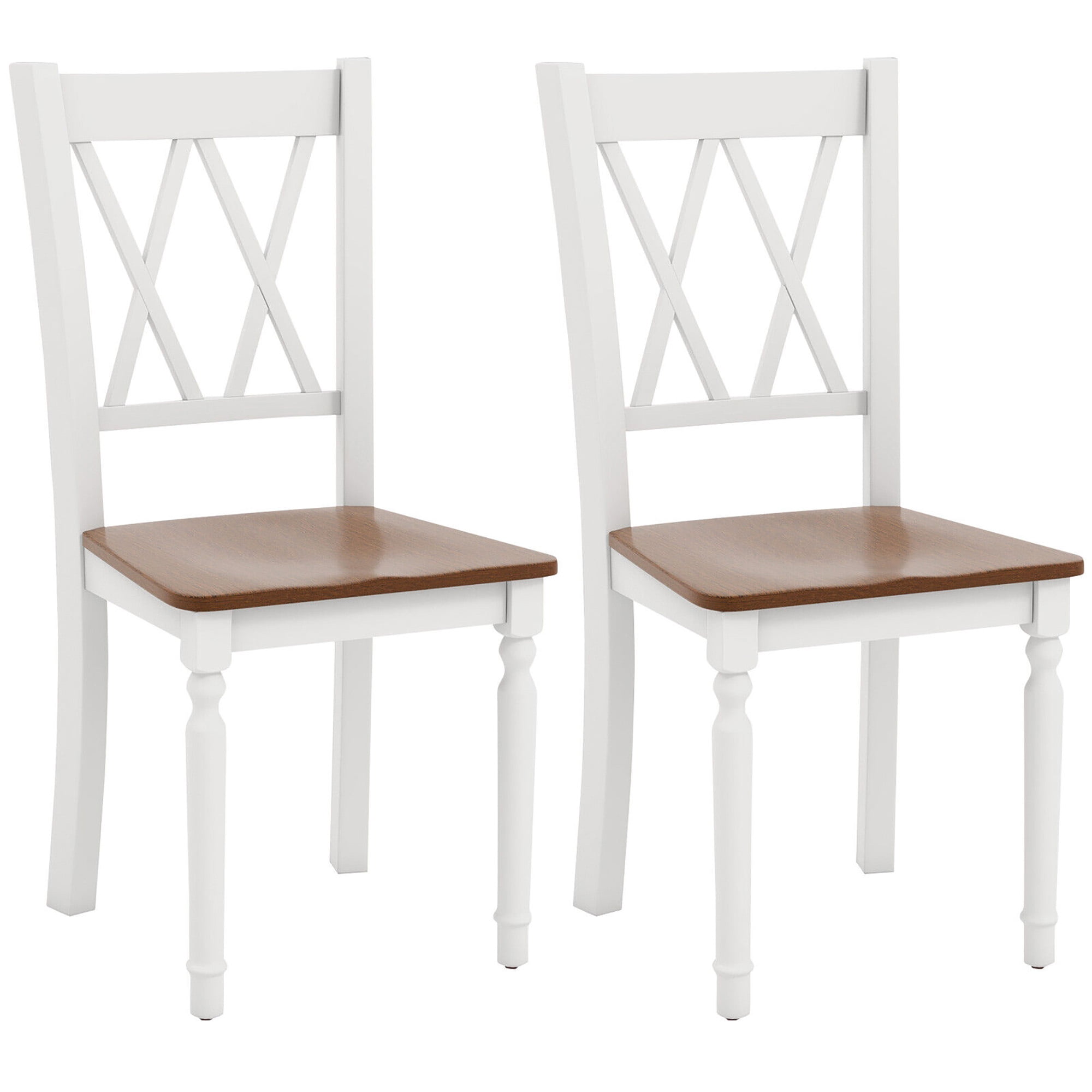 Click here for Gymax Dining Chairs Set Of 2 Wood Farmhouse Dining... prices