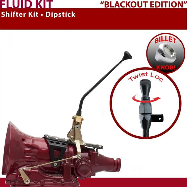 American Shifter 904 Shifter Kit Black 12 in. Dipstick Push Button ...